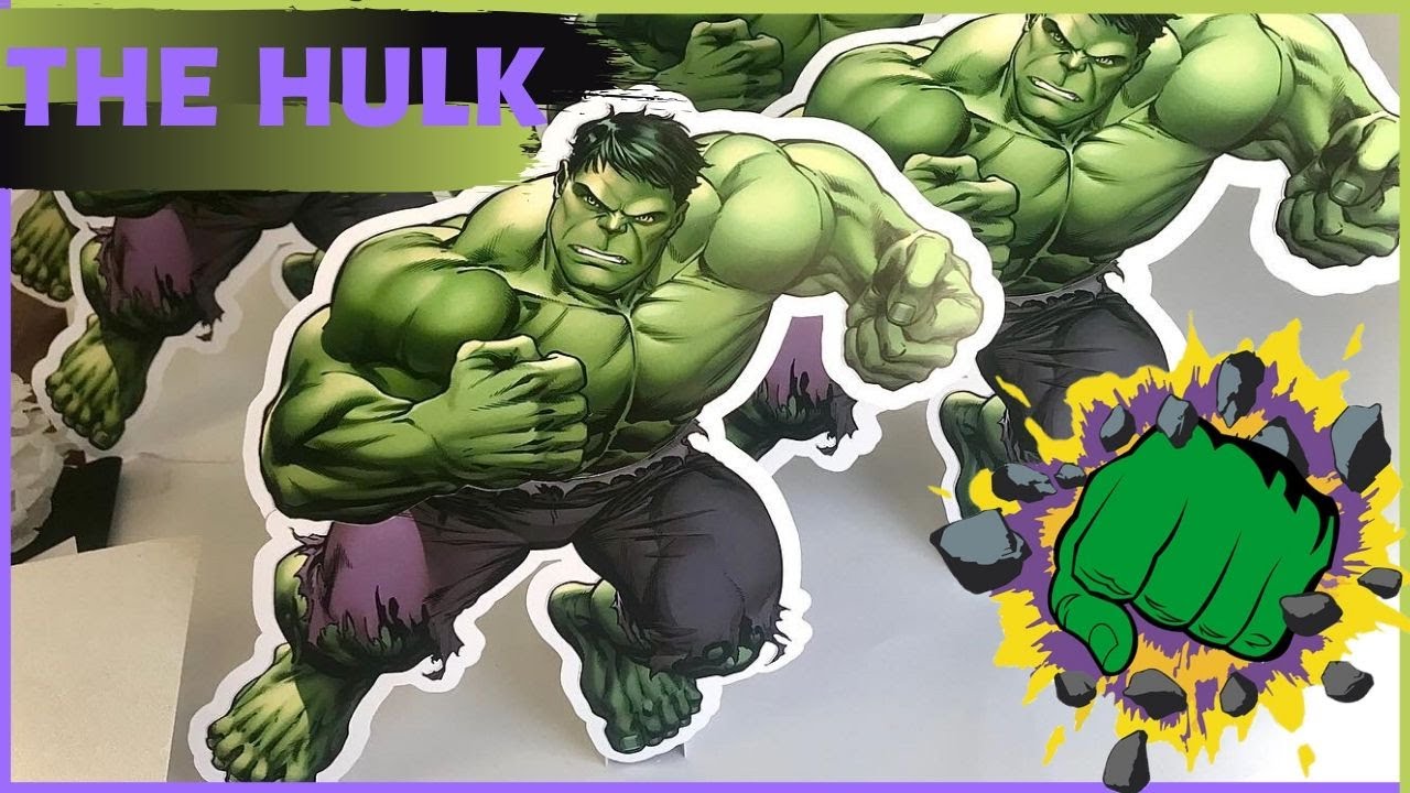 HOW TO MAKE HULK SELF STANDING CUTOUTS On silhouette - YouTube