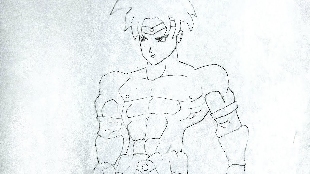 How to Draw a Legendary Super Saiyan BROLY in easy steps - YouTube
