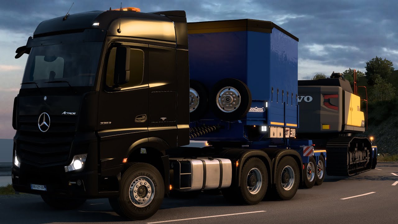 ETS2 Convoy - Mercedes 3363 en Grand Utopia - YouTube