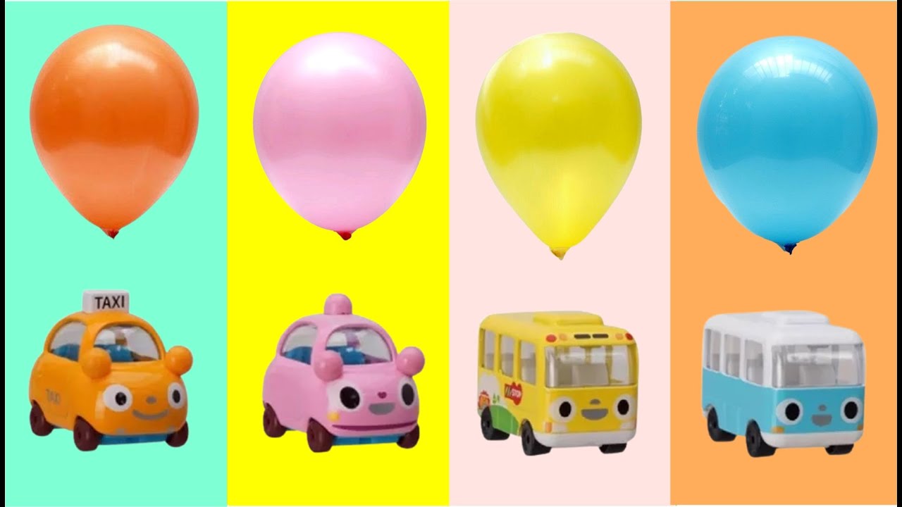 Cocomelon Balloon Matches Color Tayo Bus Mini Balloon Satisfying Puzzle ...