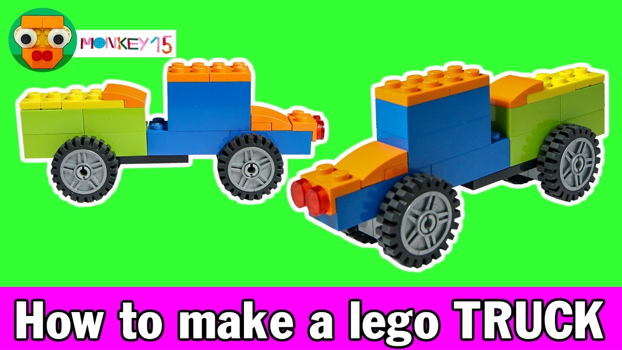 How to make a lego TRUCK easy step by step - LEGO classic tutorial ...