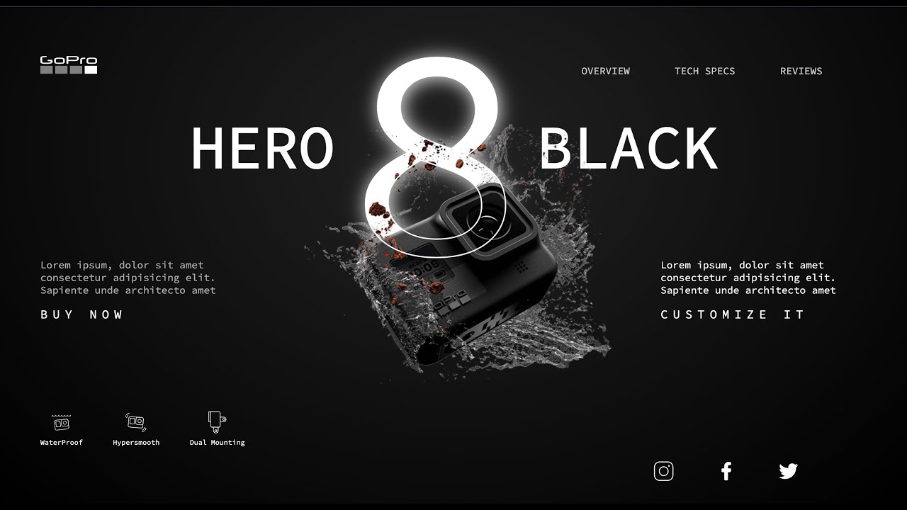 Html Css Frontend Webdesign Backend Css3 Html5 Gopro Website 7987