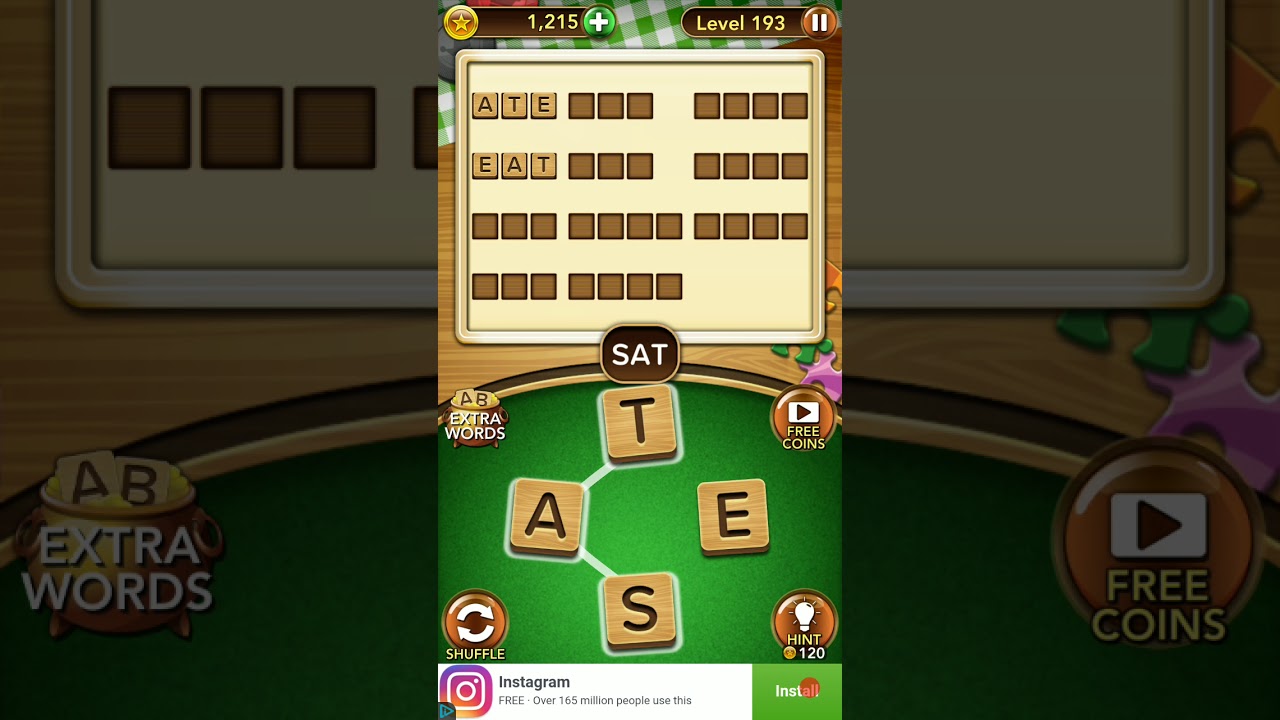 Word Addict Level 193 Answers with Bonus - YouTube