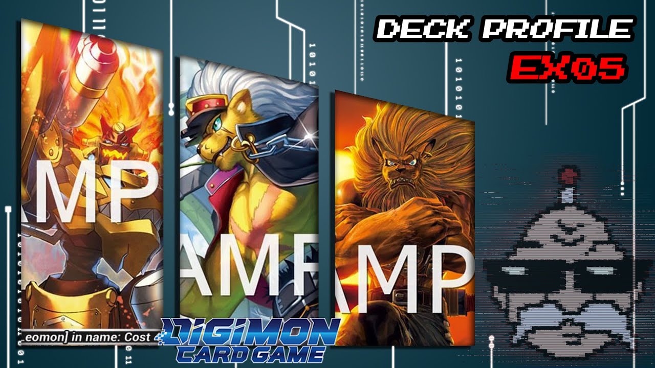 HeavyLeomon Deck profile EX05! Digimon Card Game! - YouTube
