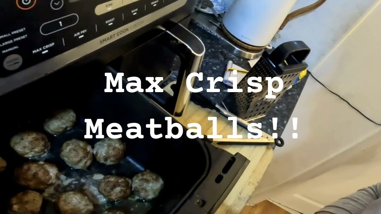 Max Crisp Meatballs! Airfryer Meatballs with Homemade Marinara sauce ...