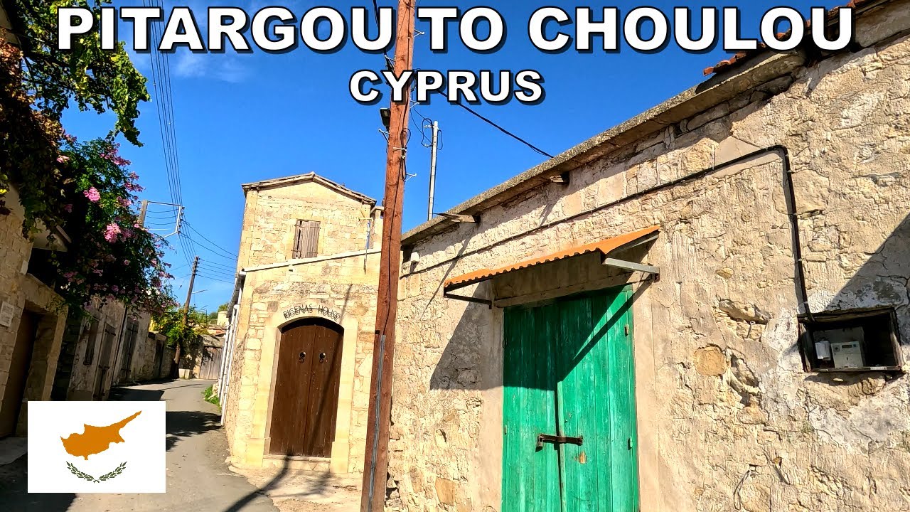DRIVING from abandoned PITARGOU VILLAGE to CHOULOU VILLAGE in CYPRUS 4K ...