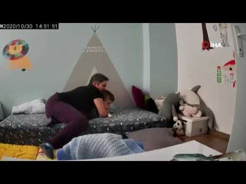 Vefakar anne uykuda depreme yakalanan çocuğunu böyle korudu! İşte o anlar