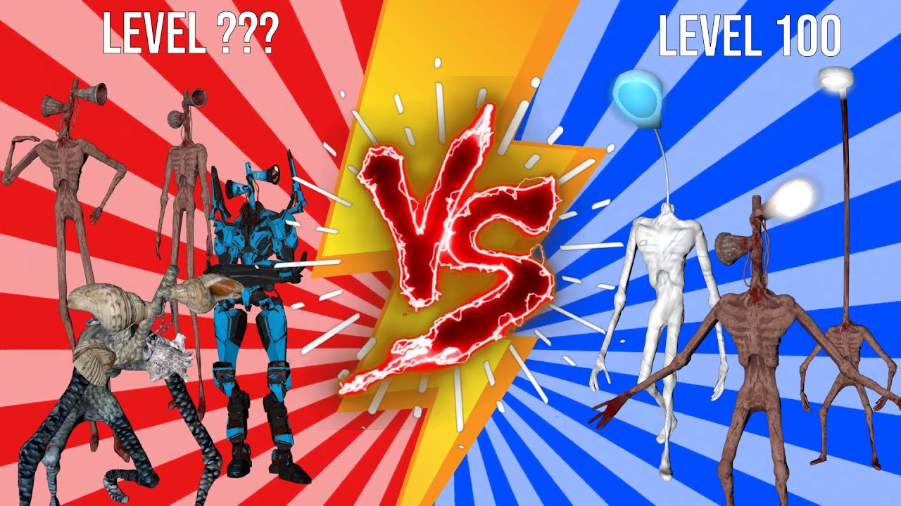 Team Siren Head vs Siren Head Mecha level up boss - YouTube