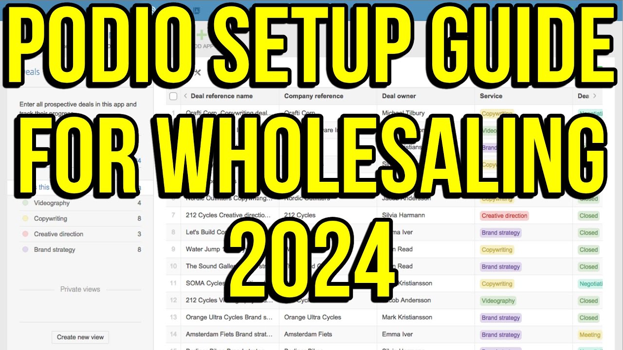 FREE & Easy Podio CRM Setup Guide for Beginners | Wholesaling Real ...