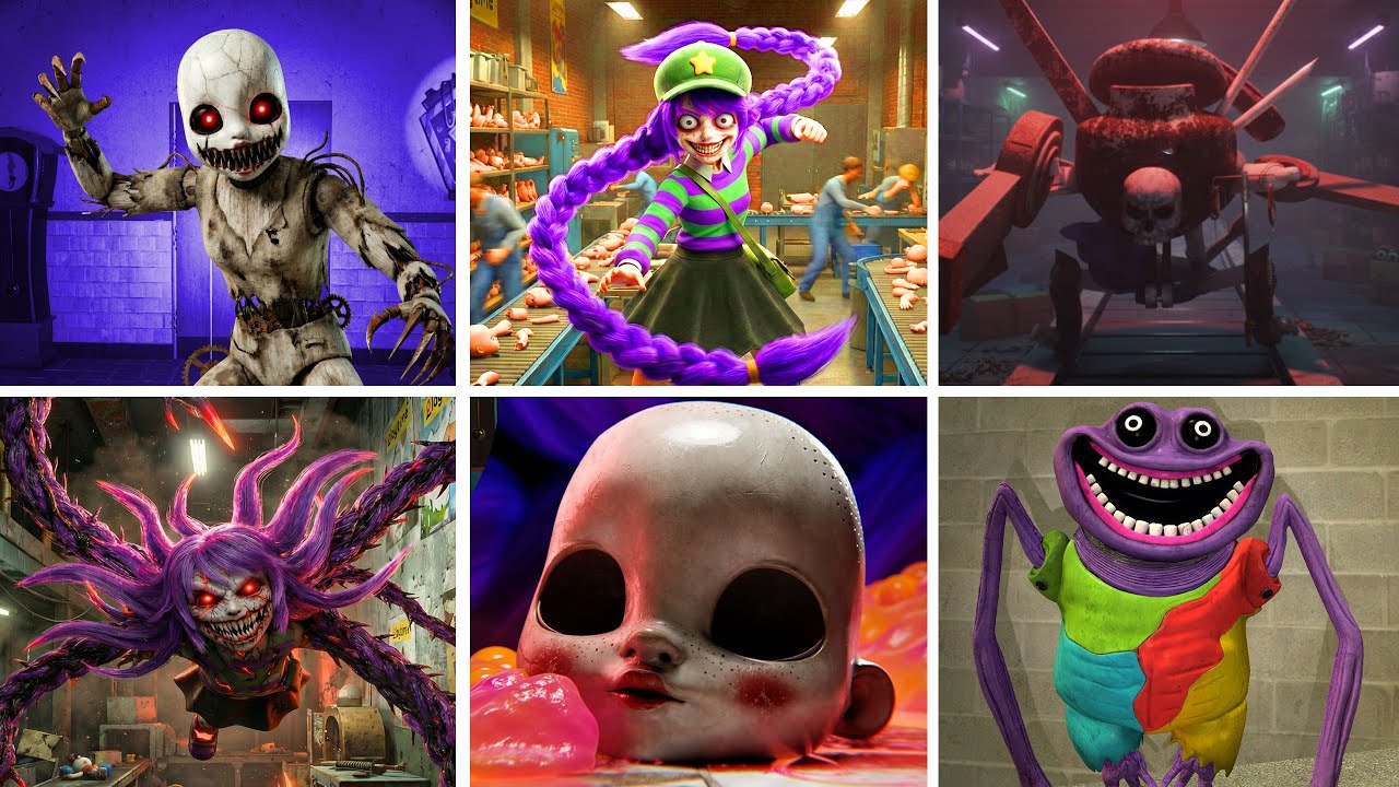 Poppy Playtime: Chapter 5 - ALL Jumpscares & Scary Moments With Lily ...