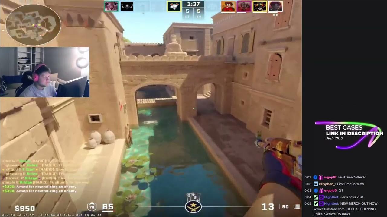 twitch reacts to s1mple quick 3k! (CS2) - YouTube