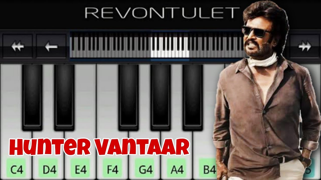 Hunter Vantaar | Vettaiyan | Easy Piano Tutorial | Anirudh | Rajini ...