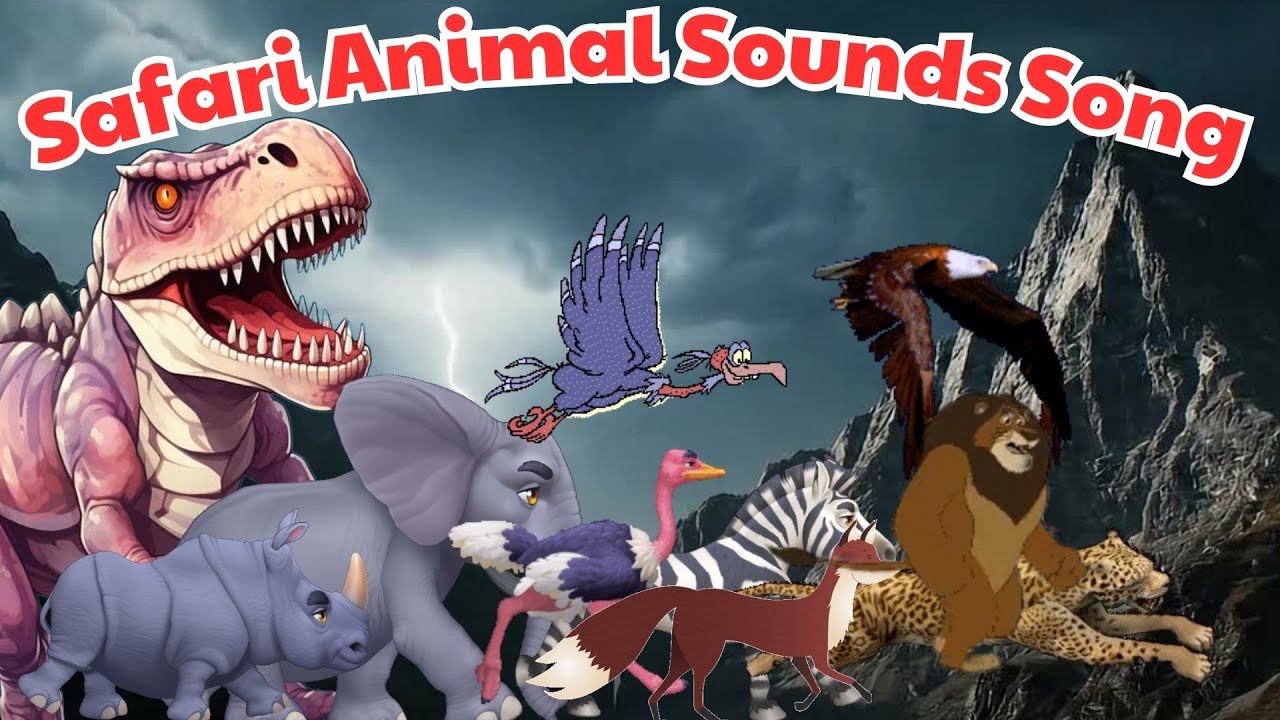 🎵 Safari Animal Sounds Song 🦁🦓🐘 | 28 African Safari Animals & Their ...