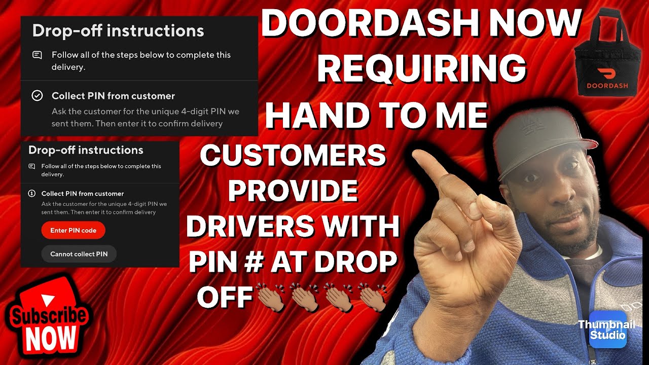 DOORDASH drop off pin required from customers - YouTube