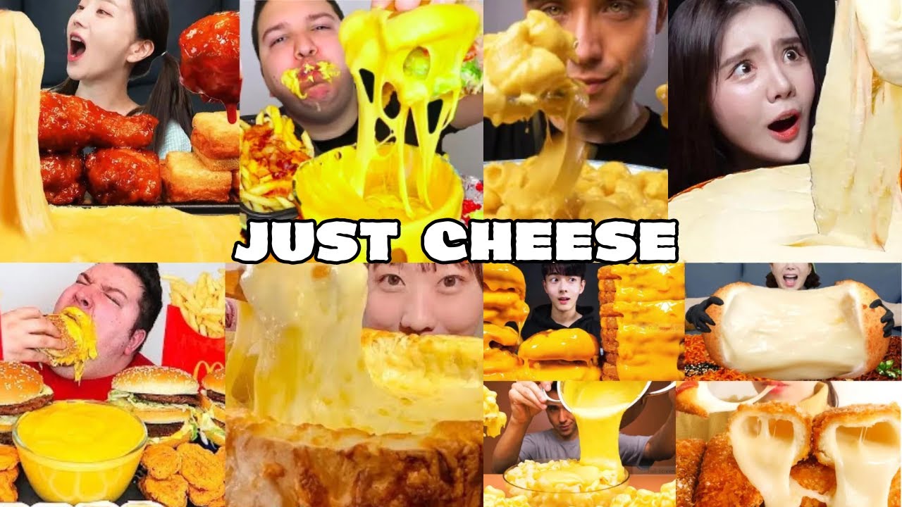 Mukbangers SWIMMING in CHEESE🧀 | TOO MUCH CHEESE | JUST EAT - YouTube