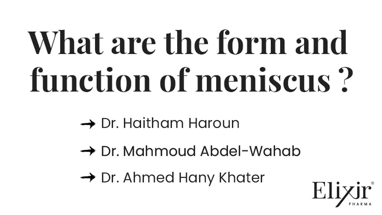 What are the form and function of meniscus ? - YouTube