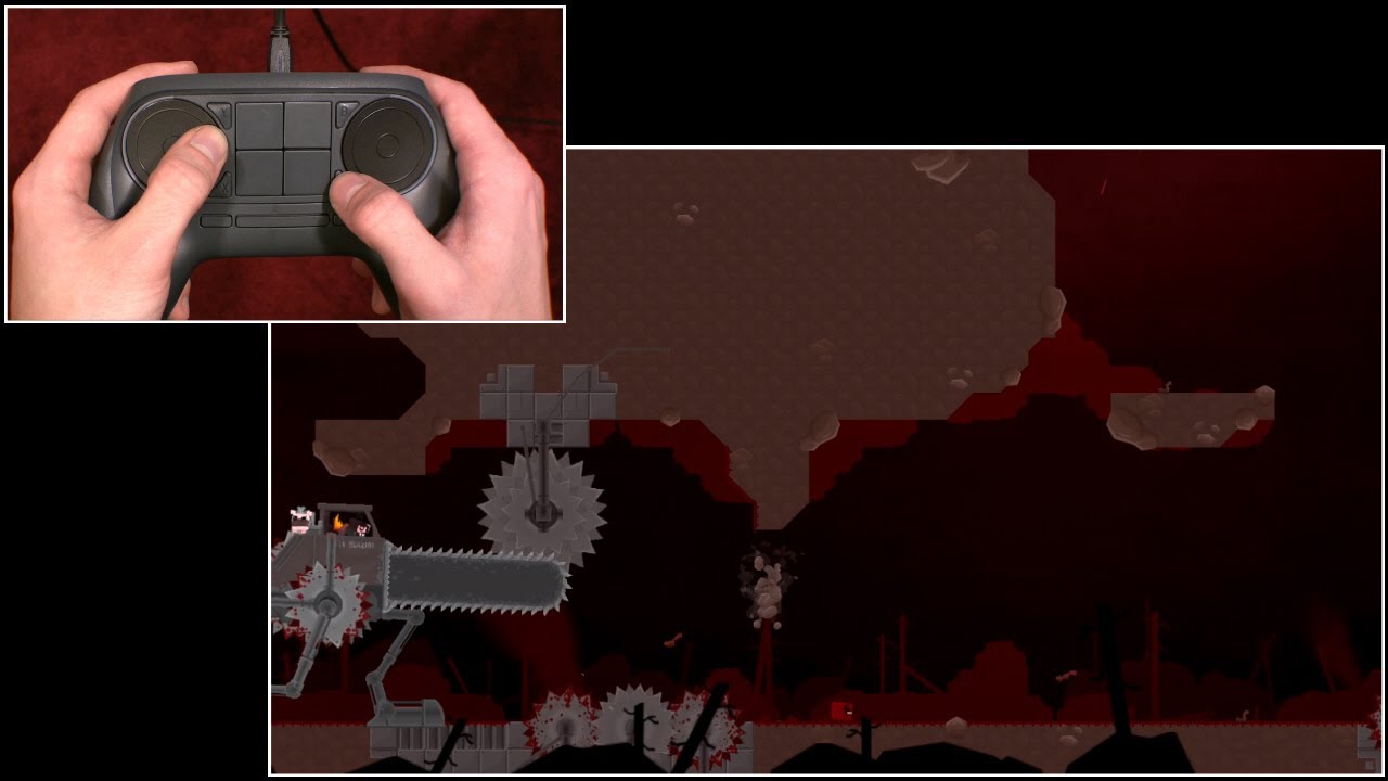 Steam Controller Gameplay - Super Meat Boy! - YouTube