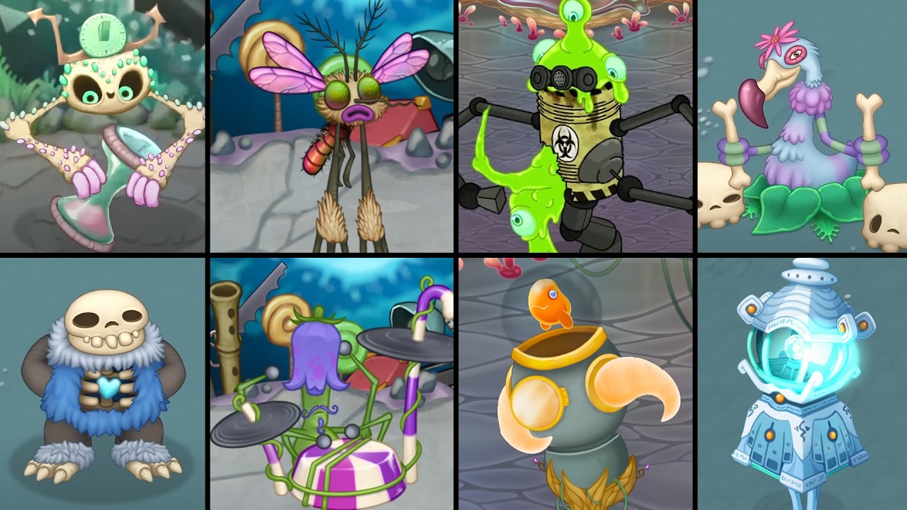 ALL Monsters Bone Island vs Ethereal Workshop vs Magical Fanmade | My ...