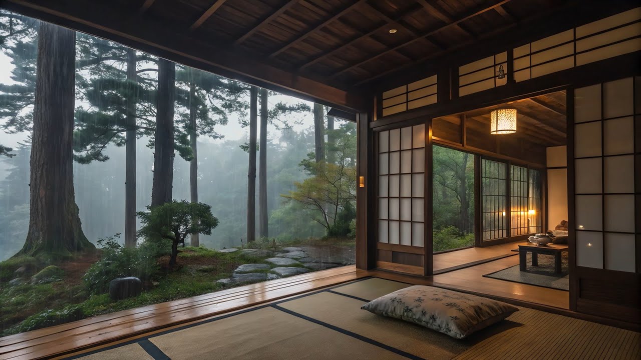 Comforting Rain in a Cozy Bedroom – Soothing Ambience for Sleep and ...