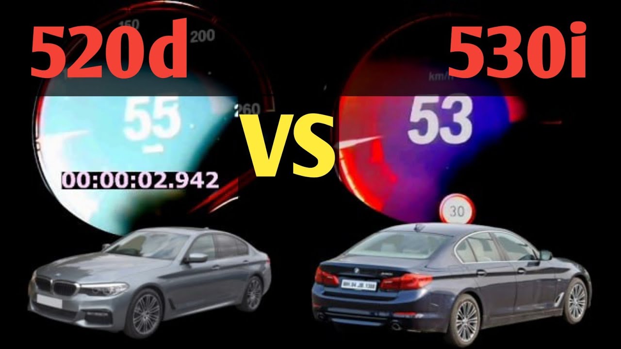 DRAG RACE :BMW 520d (190HP, $44K) vs. BMW 530i (252HP, $50K) Houston ...