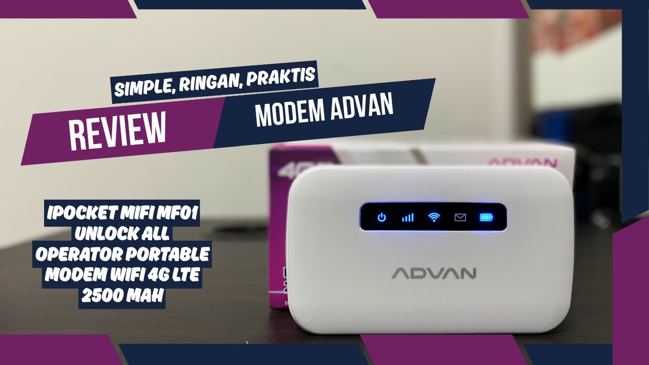 Review ADVAN Ipocket MIFI MF01 : Daripada HP jadi Hotspot - YouTube