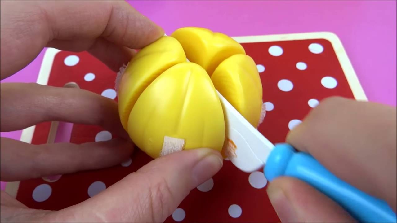 Toy Cutting Fruit Velcro Cooking Playset Fruit Salad Wooden and Plastic ...