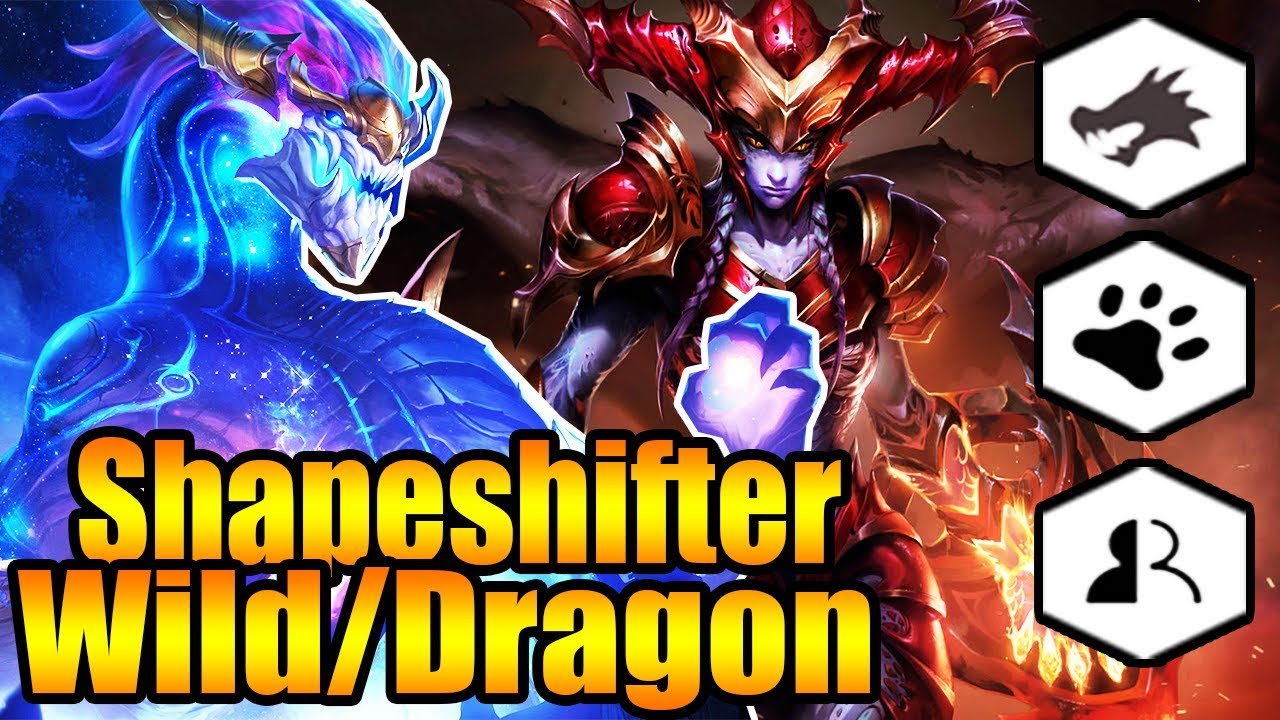 DRAGON / SHAPESHIFTER / WILD - 1 HP Comeback Teamfight Tactics - YouTube