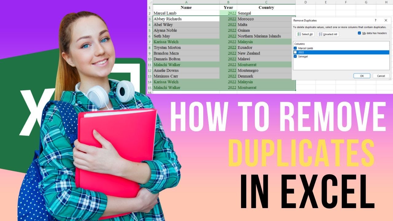 How To Remove Duplicates In Excel Easily And Fast YouTube How To Remove Duplicates In Excel Easily And Fast YouTube
