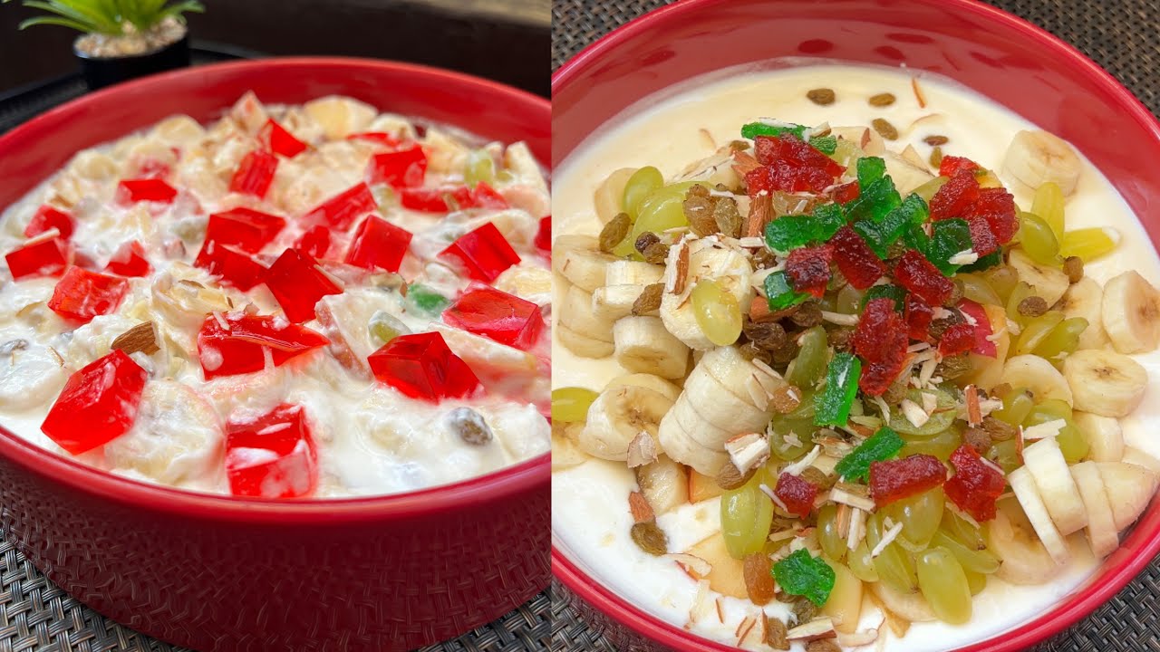 Famous cream chaat recipe |healthy creamy fruit salad ...