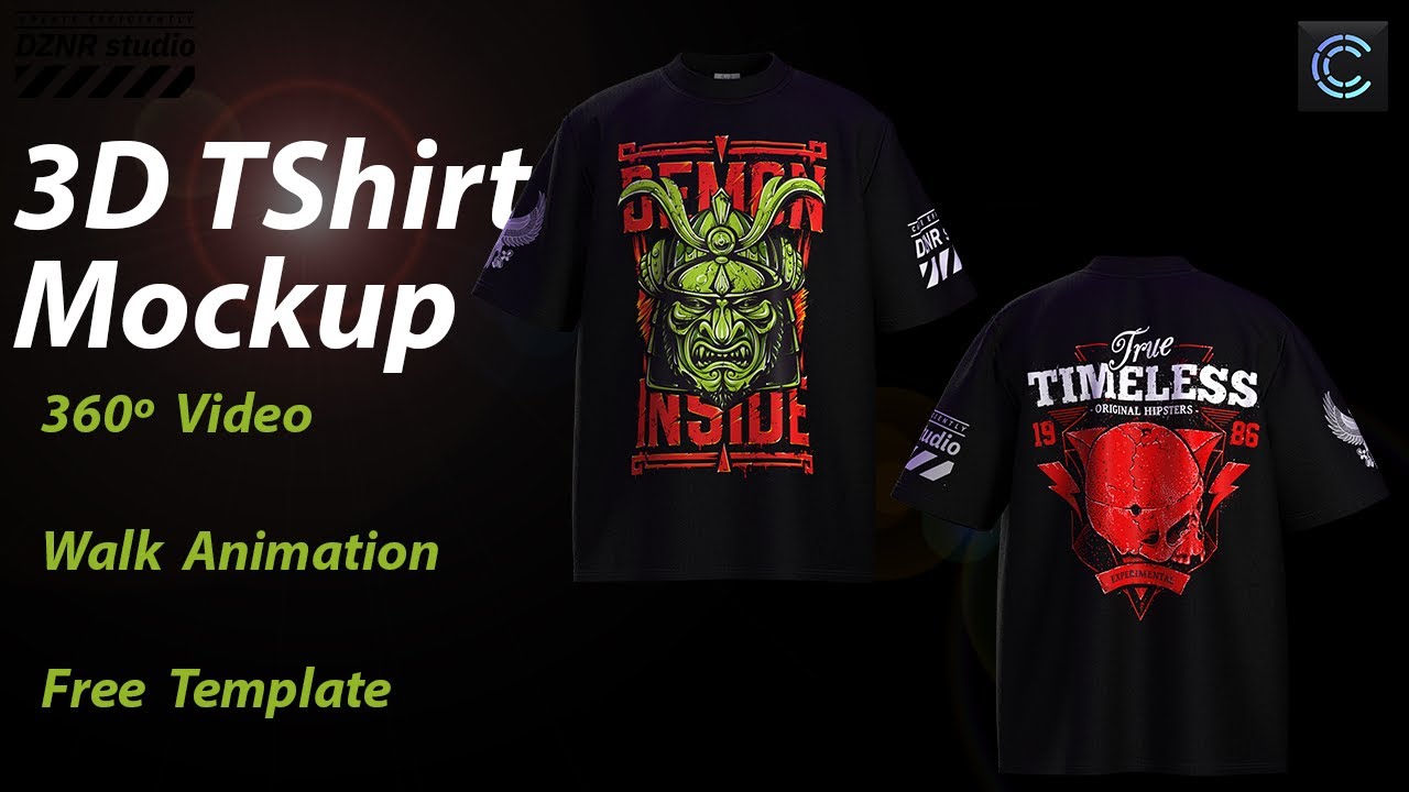 3D T-Shirt Mockup For Your Clothing Brand - YouTube