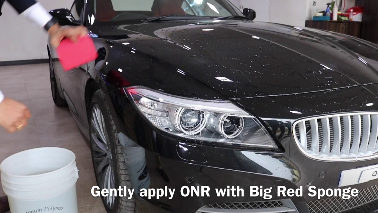 BMW Z4 - Optimum No Rinse Wash Ft. Big Red Sponge - YouTube