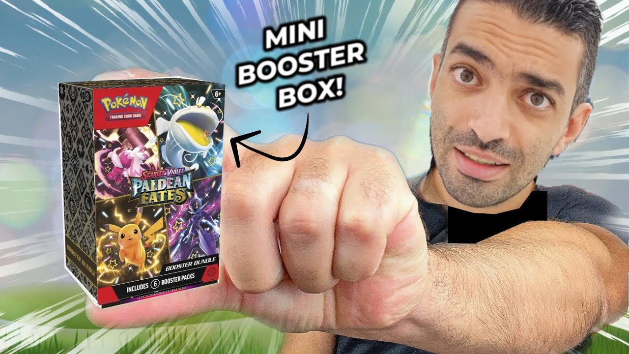 Abri la NUEVA MINI BOOSTER BOX de PALDEAN FATES... MAS de 60 Sobres ...