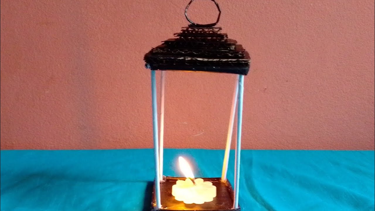 Cardboard Lantern | How To Make Cardboard Lantern | Easy Lantern Making ...