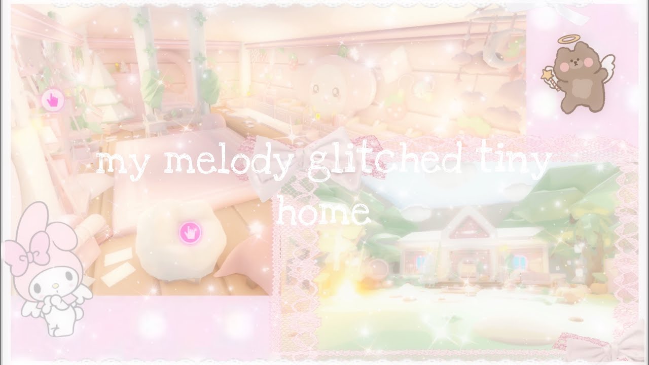 My melody cottage glitched tiny home [Adopt me] - YouTube