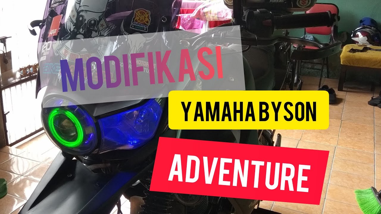 Modifikasi yamaha byson adventure simple dan murah #modifikasi - YouTube