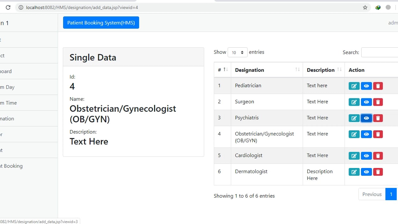 Patient Booking System(HMS) - YouTube