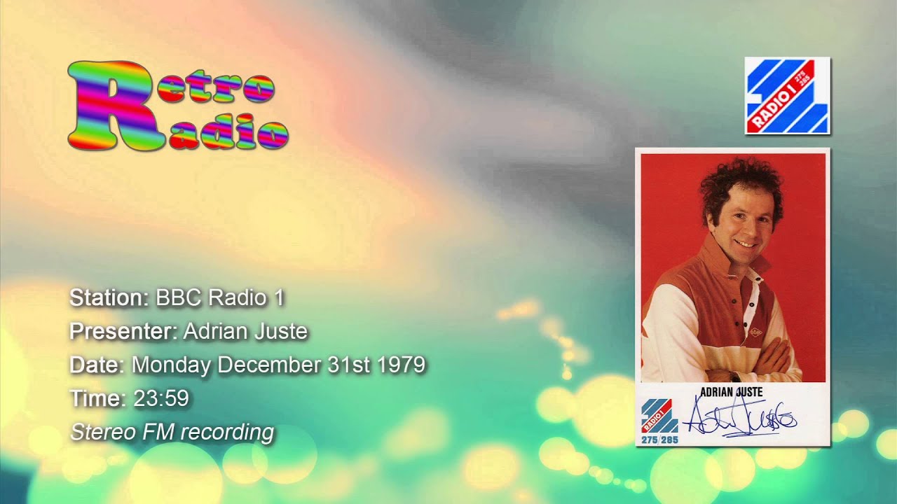 BBC Radio 1 - 31 Dec 1979 - Adrian Juste - YouTube