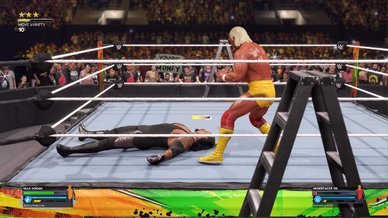 WWE 2K24!!!!!! LADDER MATCH GAMEPLAY!!!!!! - YouTube