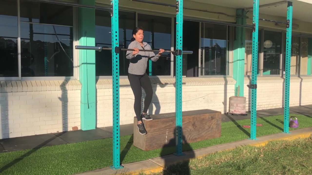 Assisted Box Step Ups - YouTube