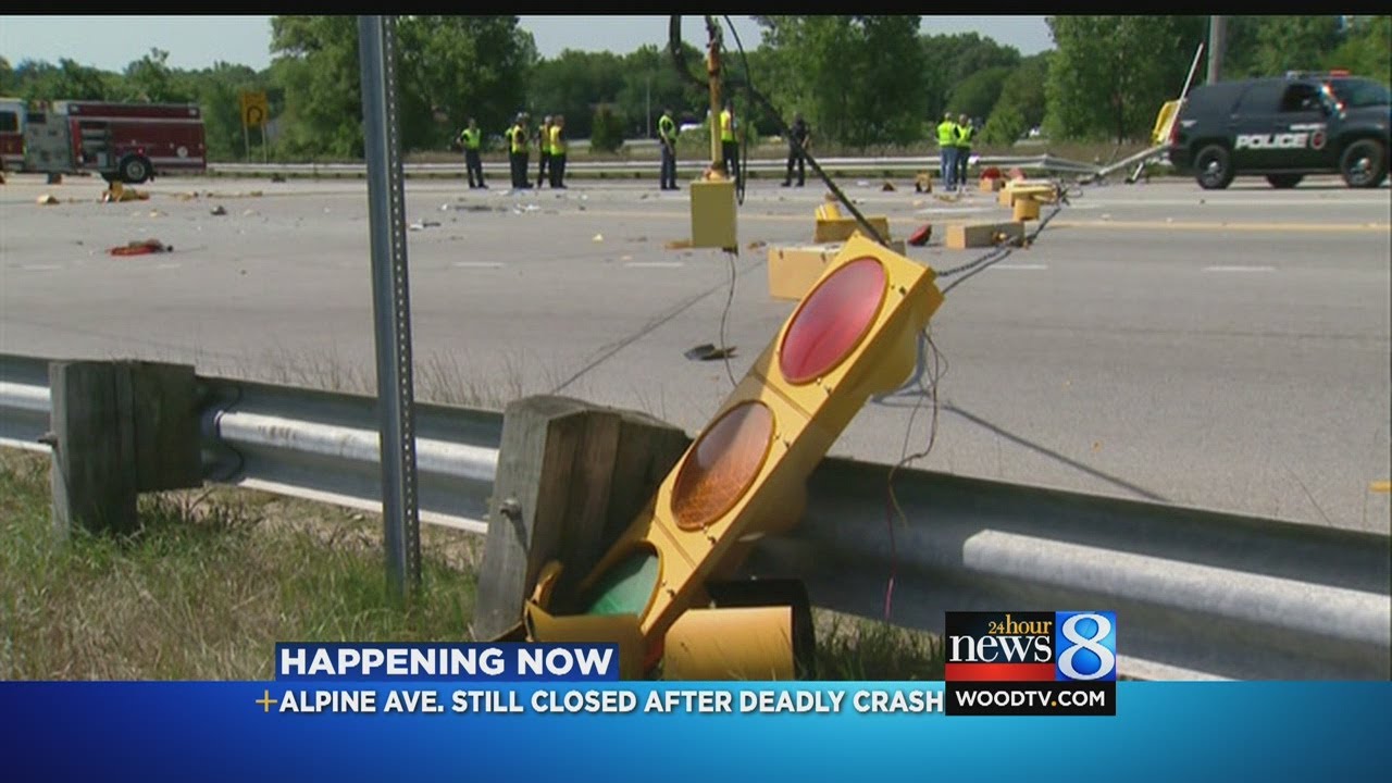 Fatal accident shuts down Alpine Avenue - YouTube