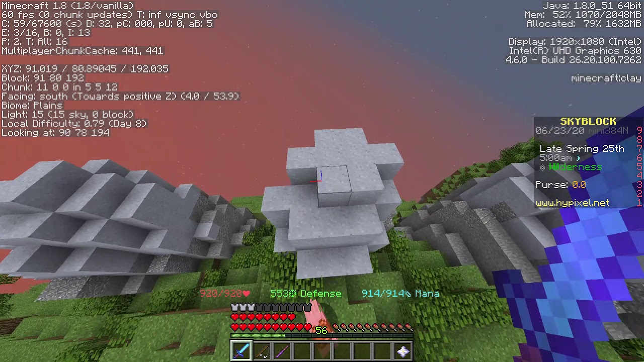 Clipping into the dark auction in Hypixel Skyblock! - YouTube