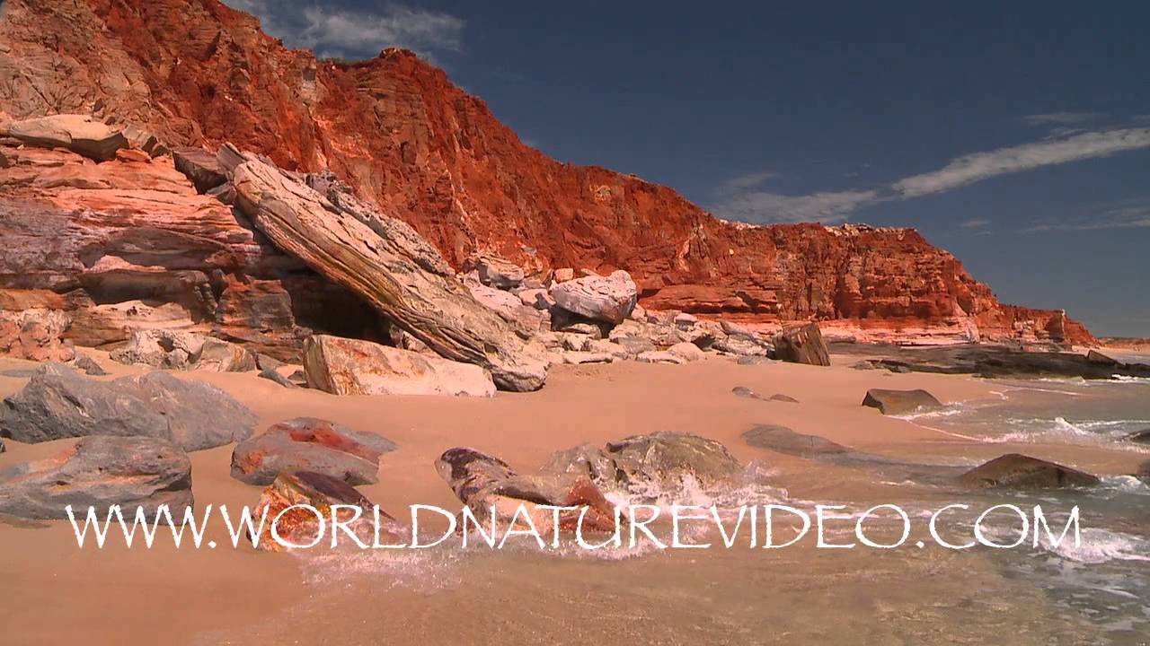 Relaxing Paradise Beach with cliffs, Nature Video Stock Footage_0486 ...
