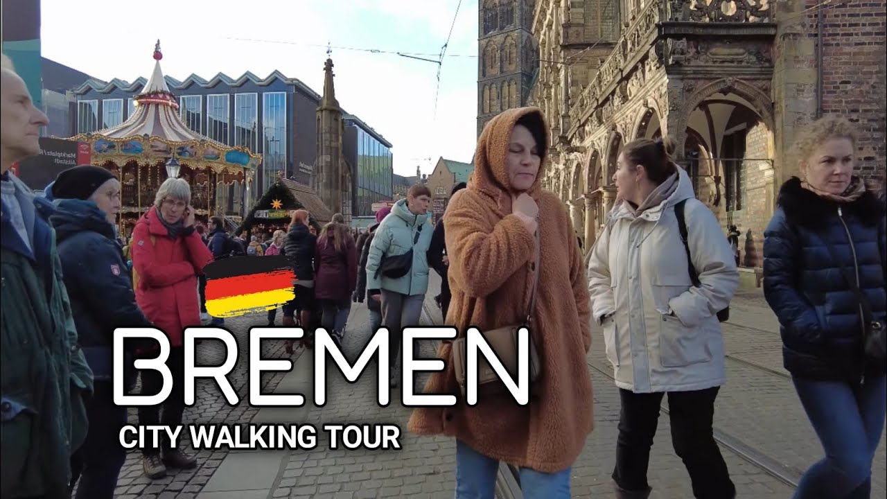 Bremen Germany Walking Tour 4K UHD | Exploring Beautiful Streets & City ...