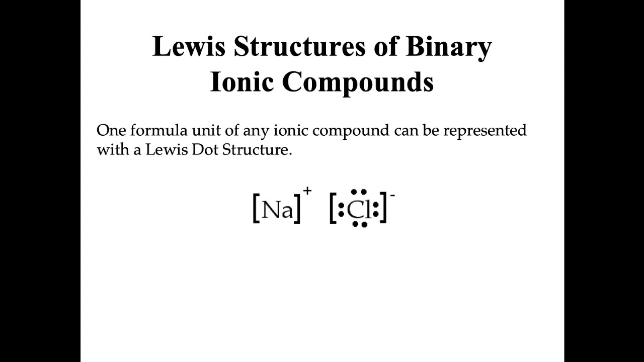 Lewis Dot Structures For Ionic Compounds YouTube Lewis Dot Structures For Ionic Compounds YouTube