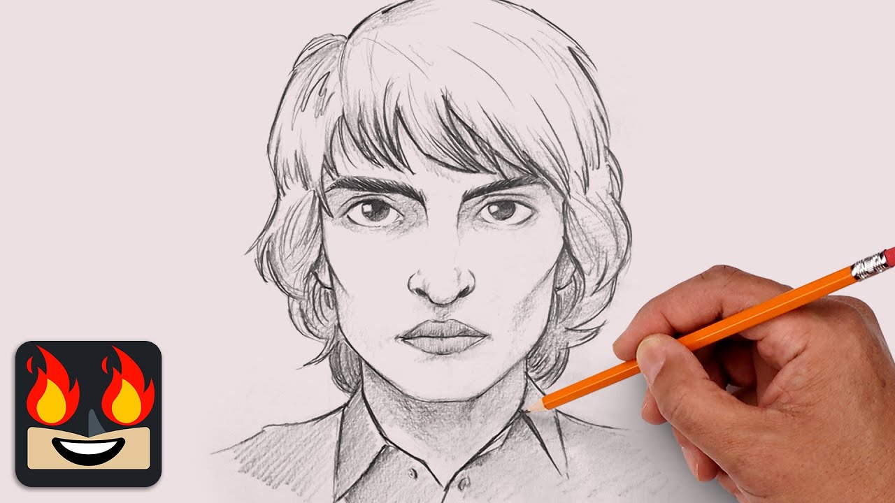 How To Draw Mike Wheeler | Stranger Things - YouTube