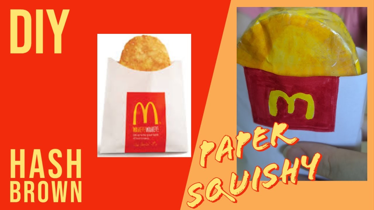 Top Fast Foods! DIY Squishy: How to make Squishy McDonald HashBrown!🍜 ...