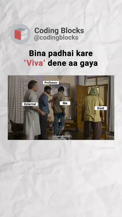 Who else can relate | Viva Preparation | Coding Blocks! - YouTube