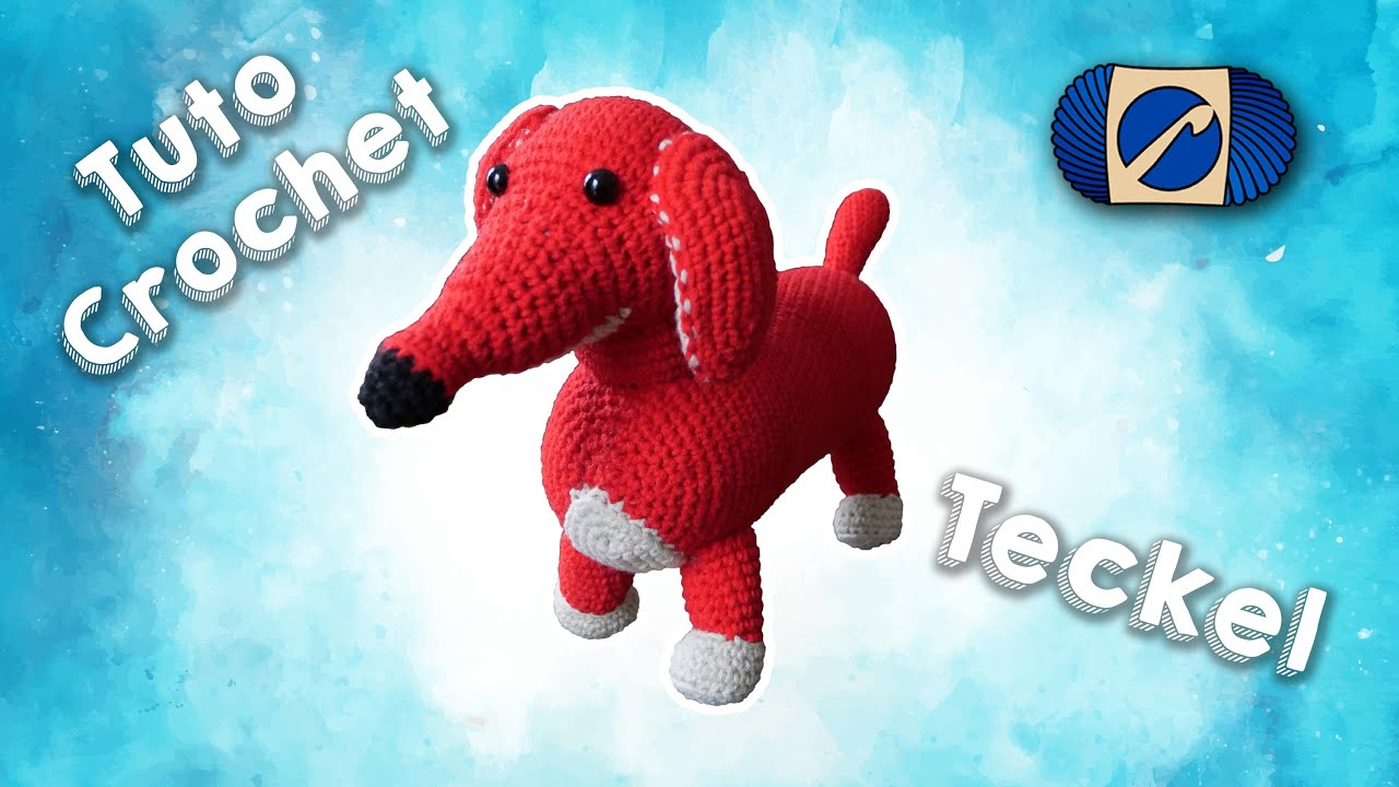 Crochet Teckel bicolor : Tutoriel DIY pour réaliser un chien en ...