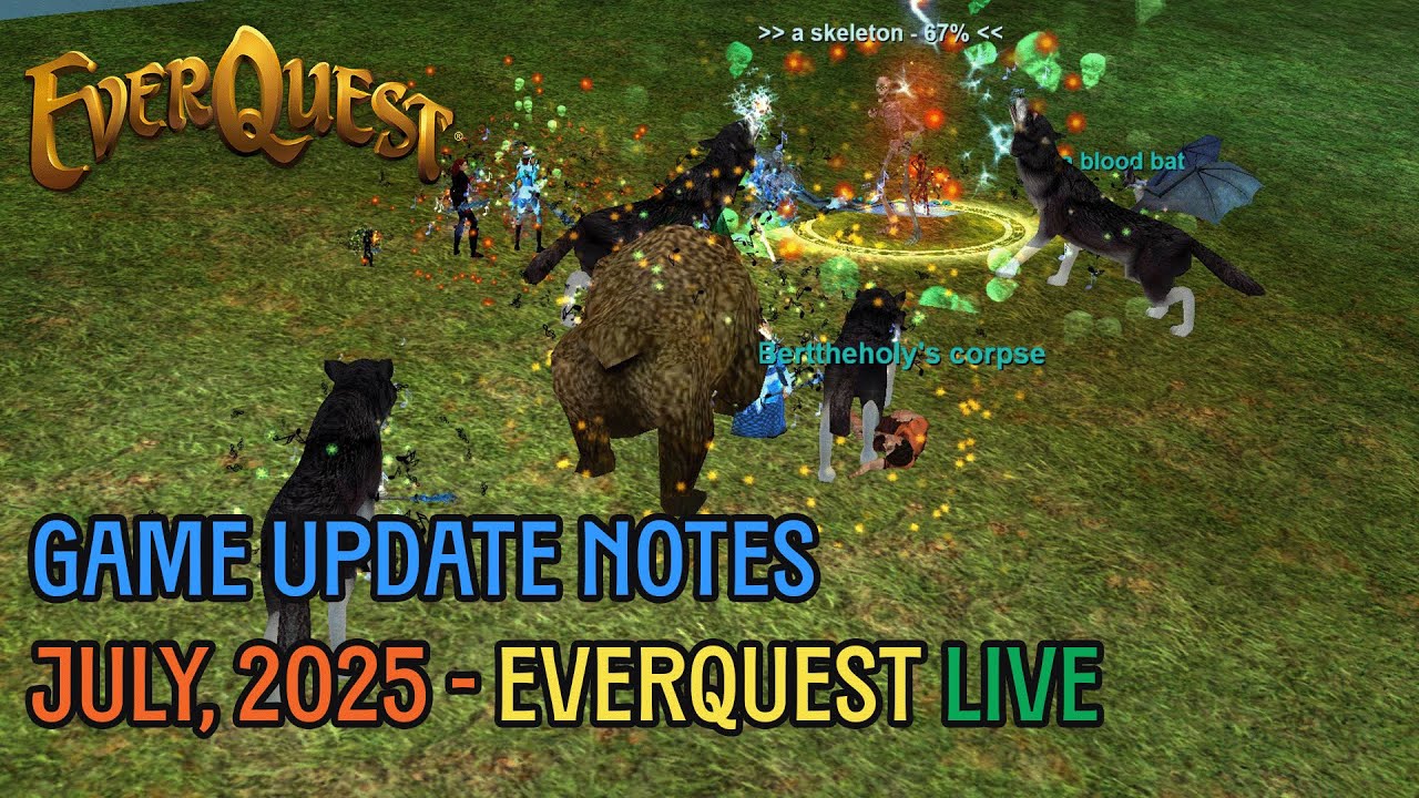 Game Update Notes - July 2025 - Everquest News - YouTube