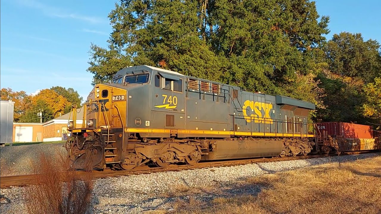 CSX I038 headed Westbound @ Monroe NC with csxt 740 in the lead 10/13/22🇺🇸 - YouTube